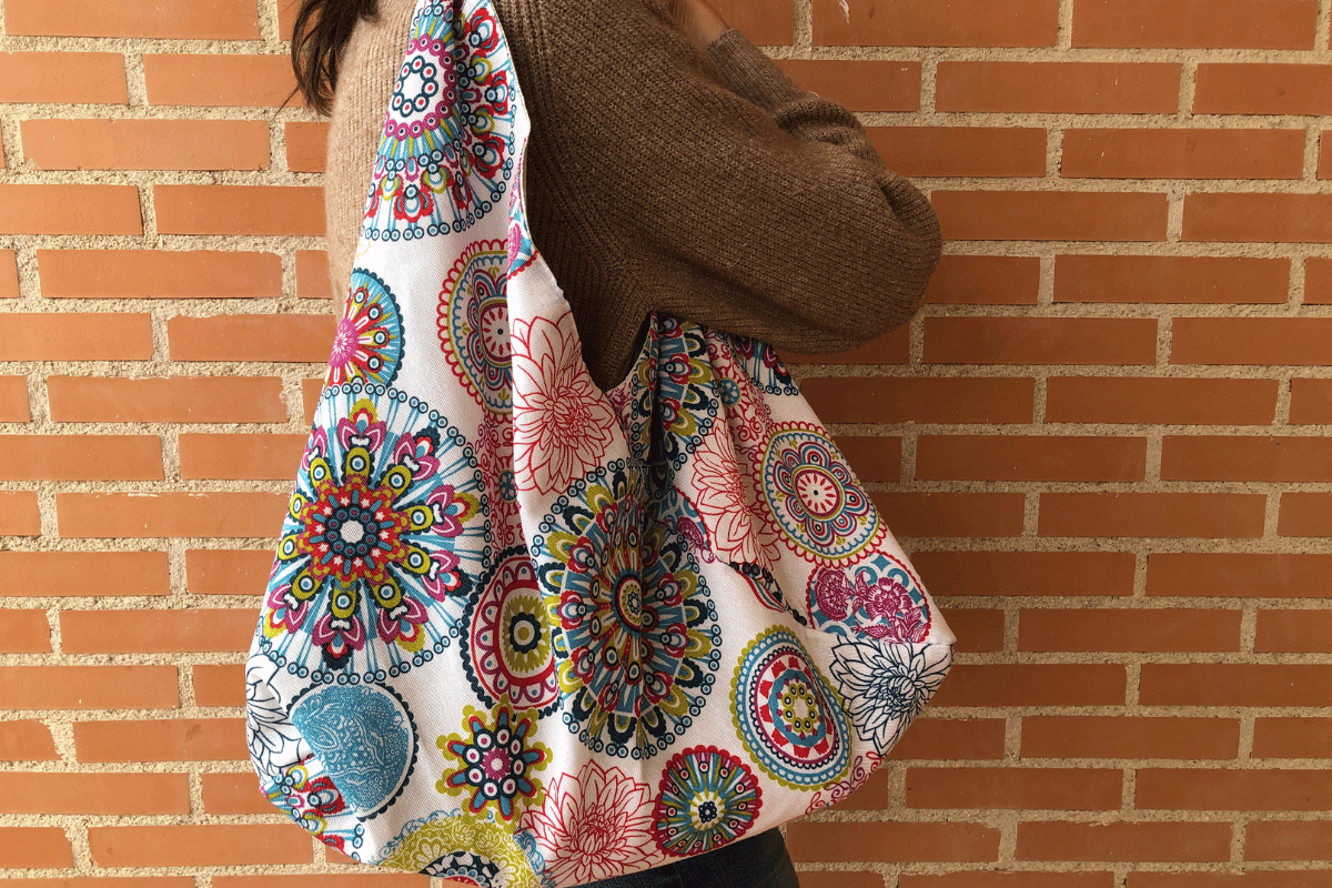 Bolso Origami de tela paso a paso - mamabuhita
